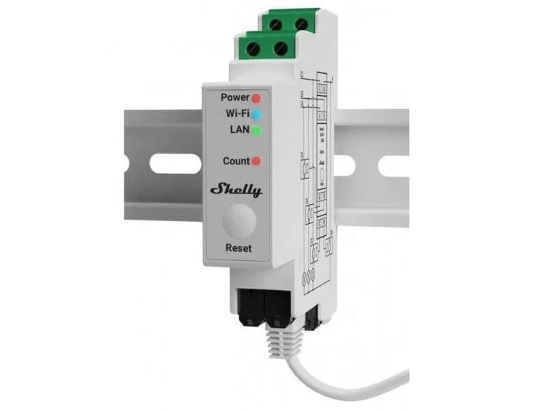 Releu Smart pentru SHELLY PRO 3EM-120A, 240V, Wi-Fi, montare pe sina ...
